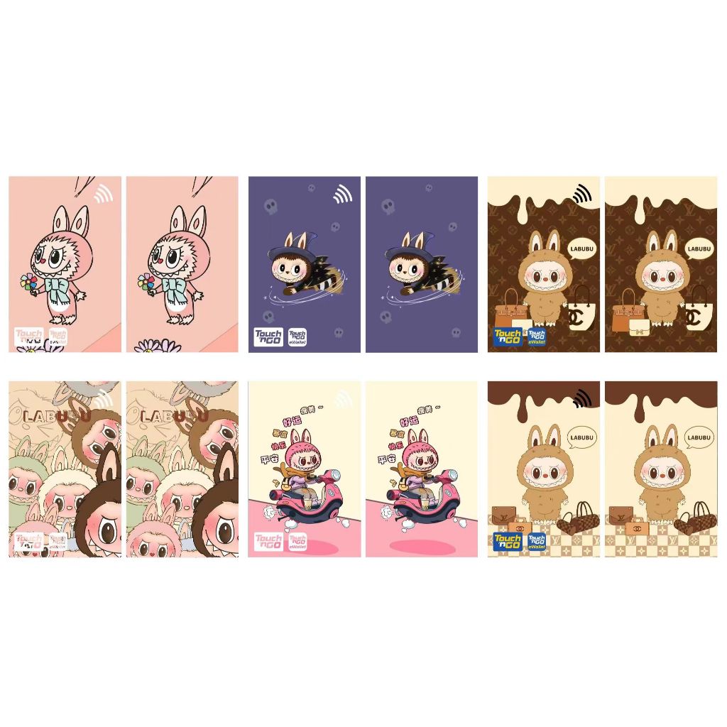 Labubu Sticker - Touch n Go Card Sticker Cover (Waterproof, High ...