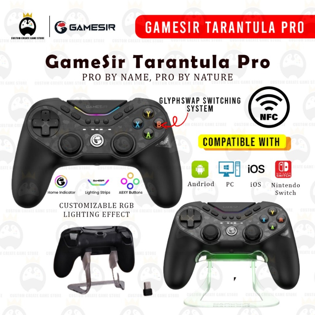 GameSir Tarantula Pro Multi Platform Game Controller for [PC Laptop Android IOS 13+ Nintendo ...