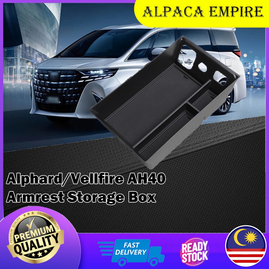 Toyota Alphard Vellfire AH40 Armrest Organiser Tray Console Storage Box ...