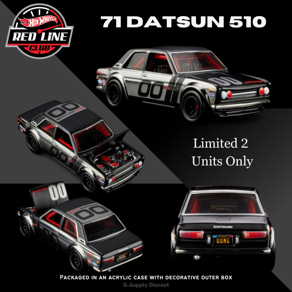 HOT WHEELS Red Line Club RLC 71 Datsun 510 Members Collectors Only ...