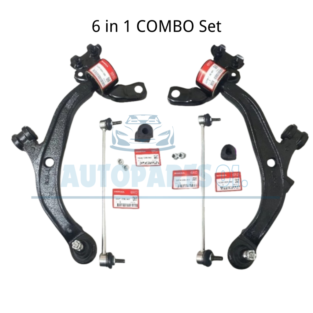 [6 IN 1 COMBO SET] Front Lower Arm / Stabilizer Link / Bush - Honda ...