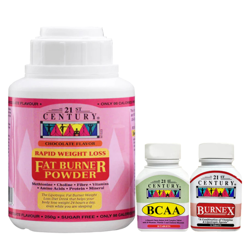 21st Century Rapid Weight Loss Fat Burner Powder 250g (Exp : Jul 2026 ...