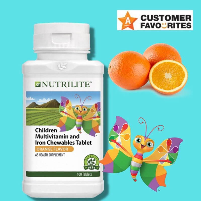 Amway Nutrilite Children Multivitamin And Iron Chewables Tablet (100 ...