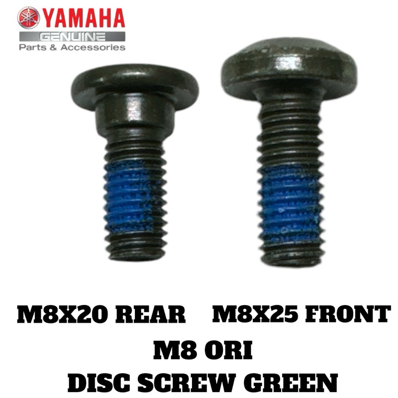 YAMAHA LC/Y15/Y125 FRONT REAR DISC SCREW GREEN BLUE GAM | Shopee ...