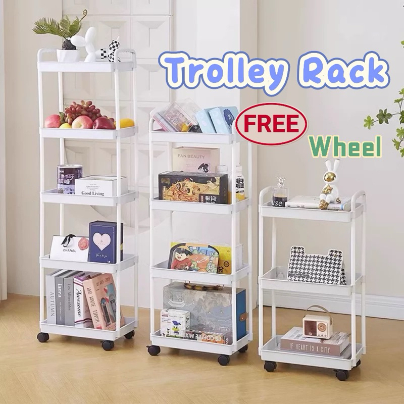 Rak Troli dengan roda Troli Dapur Kitchen trolley Plastic trolley Troli ...