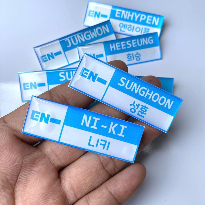 Enhypen Nametag School Badge Pins | Shopee Philippines