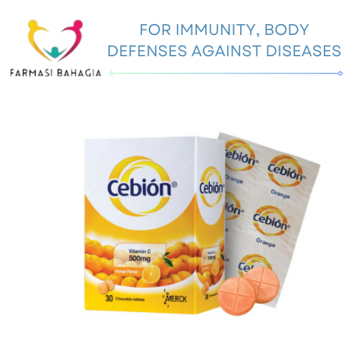 [ Exp 2/2028 ] CEBION VITAMIN C 500MG CHEWABLES TABLET 30'S - For Body ...
