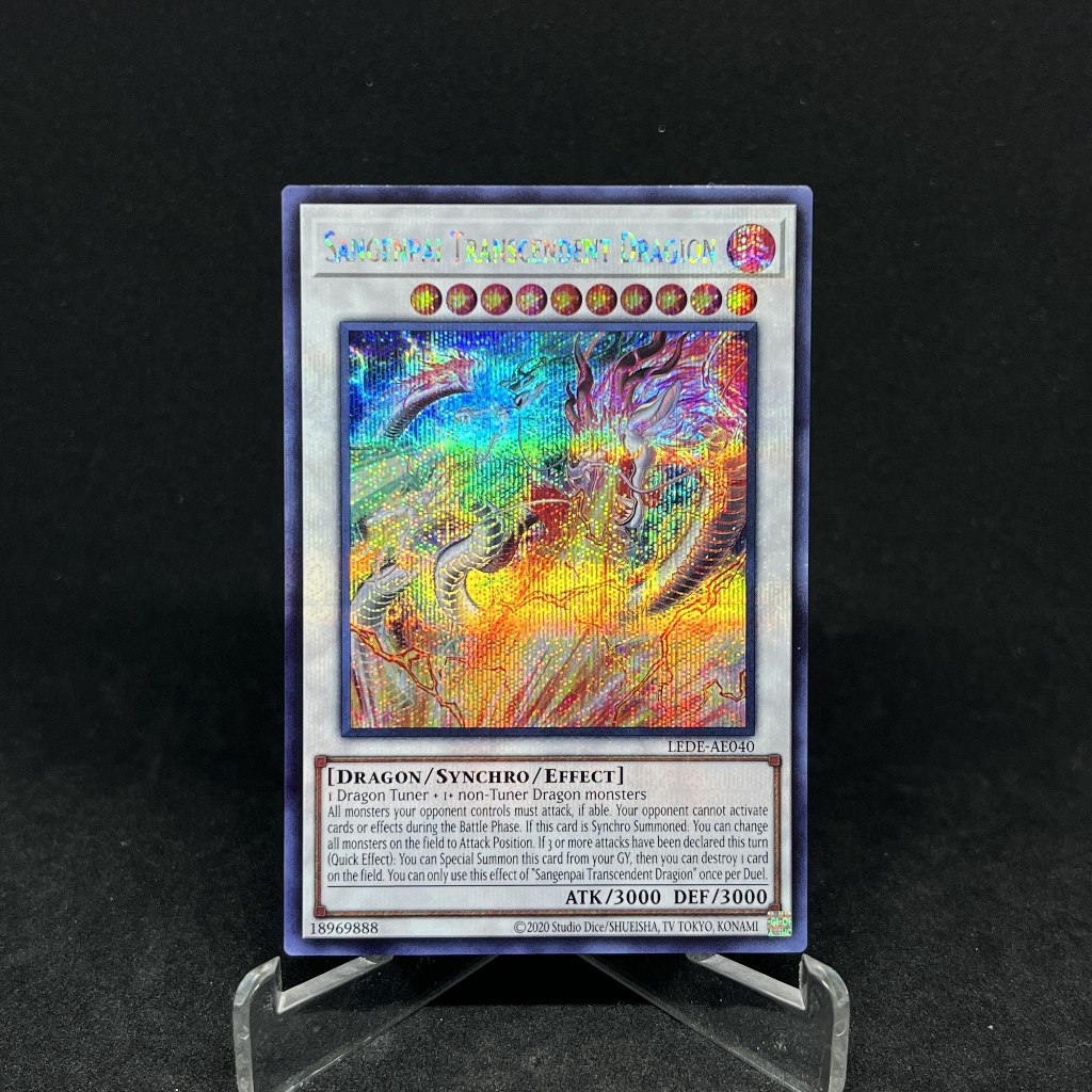 YUGIOH - Sangenpai Transcendent Dragion - Secret SER / Ultra UR ( LEDE ...