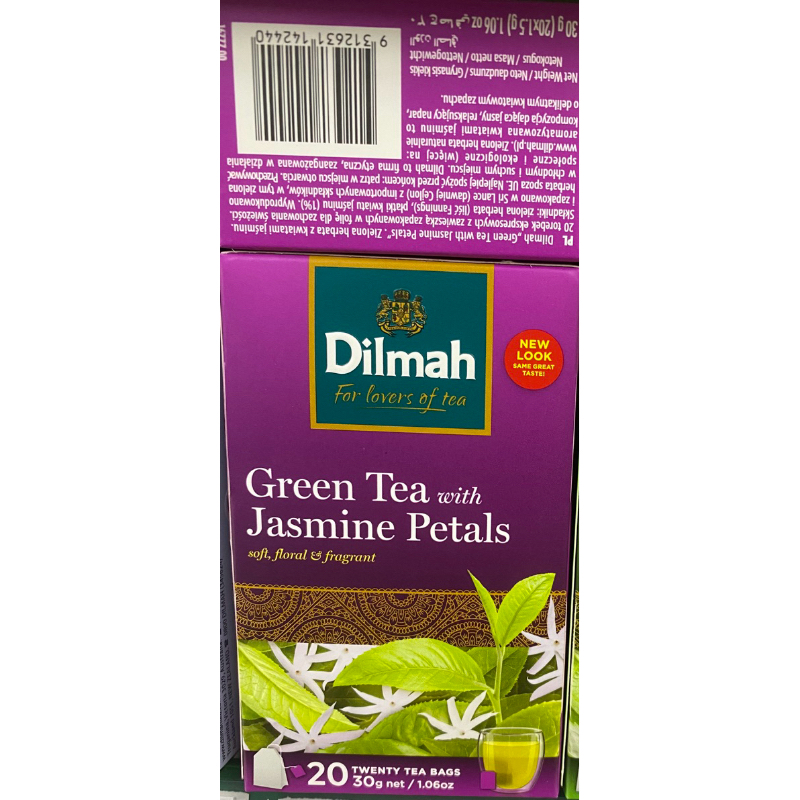 GREEN TEA WITH JASMINE PETALS DILMAH GREEN TEA BY DILMAH TEH HIJAU ...