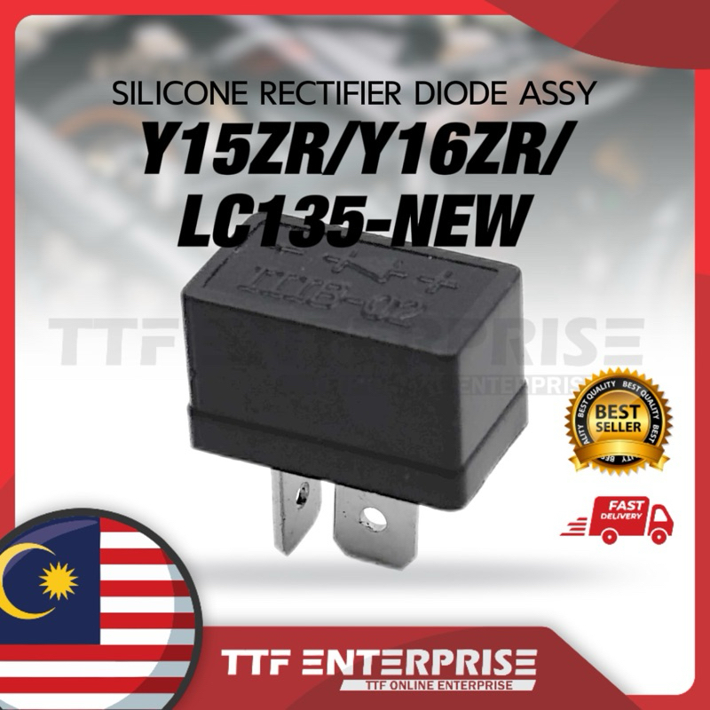 YAMAHA Y15ZR / NMAX / Y16ZR / R25 SILICONE RECTIFIER DIODE ASSY 2 PIN 2 ...