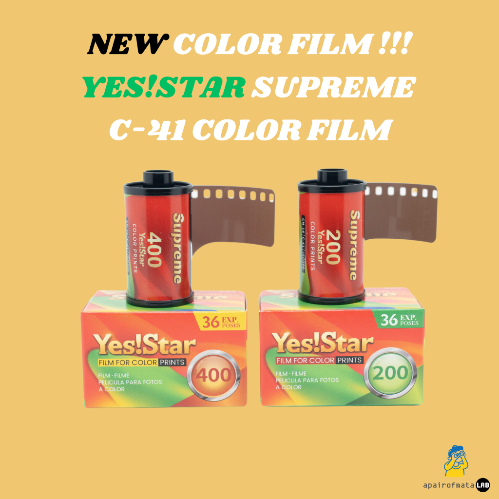 [NEW] YES!STAR SUPREME 200 & 400 COLOR NEGATIVE FILM C41 (COLOR FILM ...
