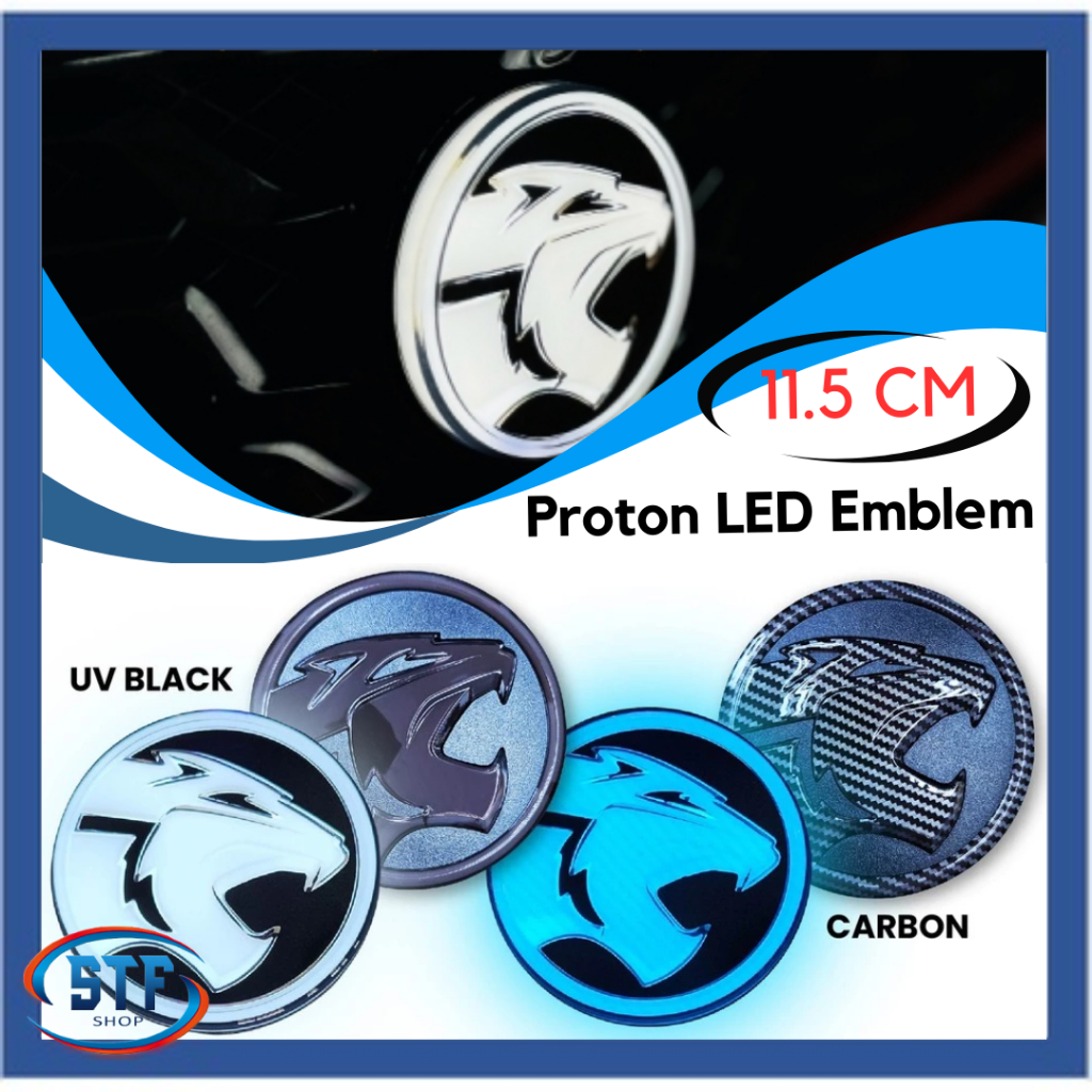 Proton LED Logo Emblem DRL Daylight Front Rear Badge Running Brake ...