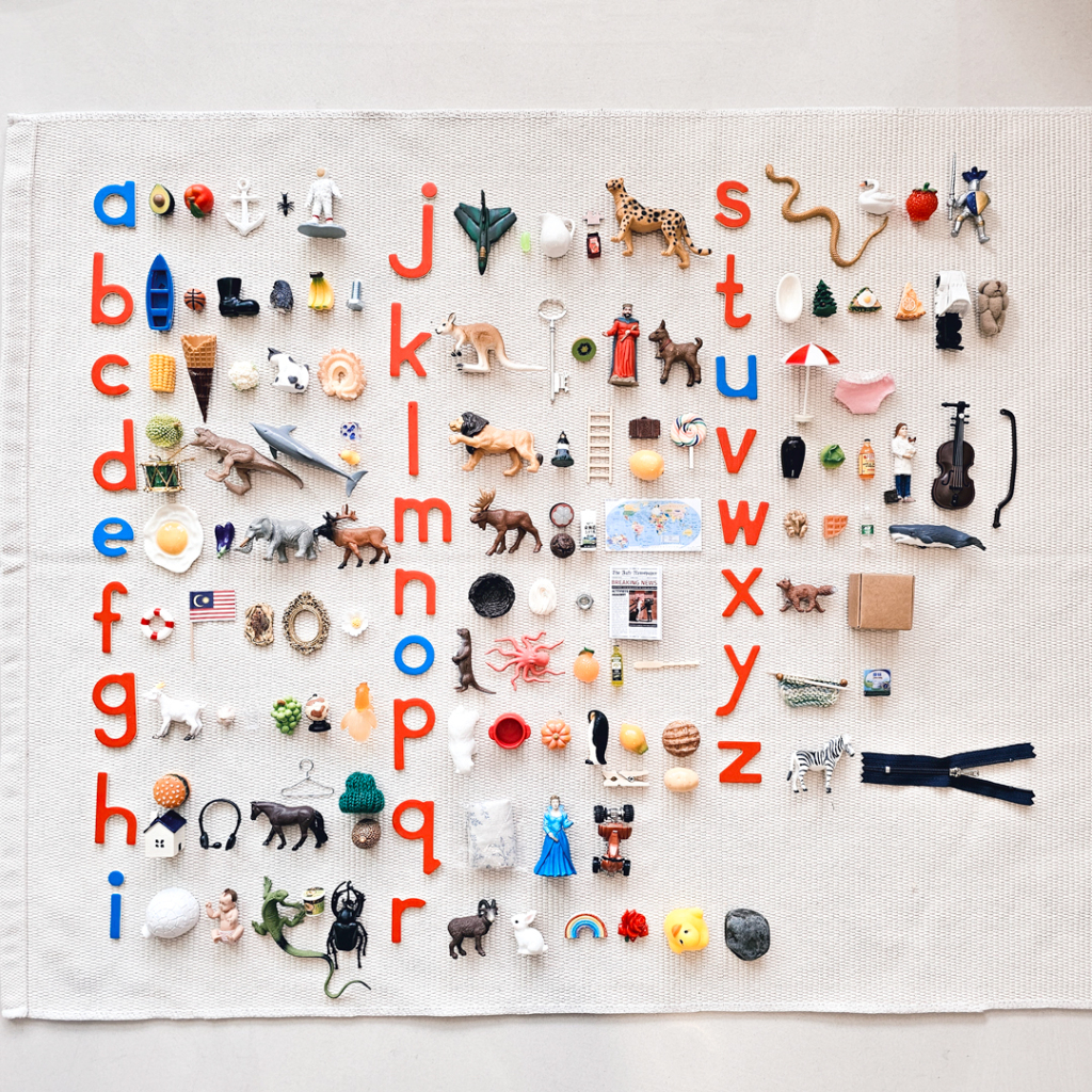 Montessori letter sound tiny object (figurine/mini/phonics/writing ...