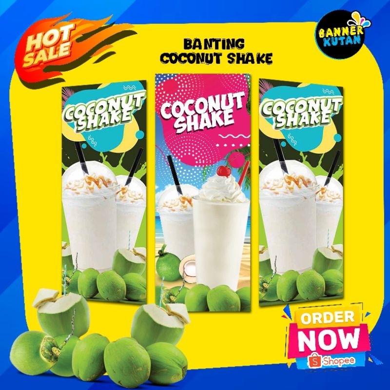 Banting coconut shake/bathing coconut shake/coconut water/young coconut ...