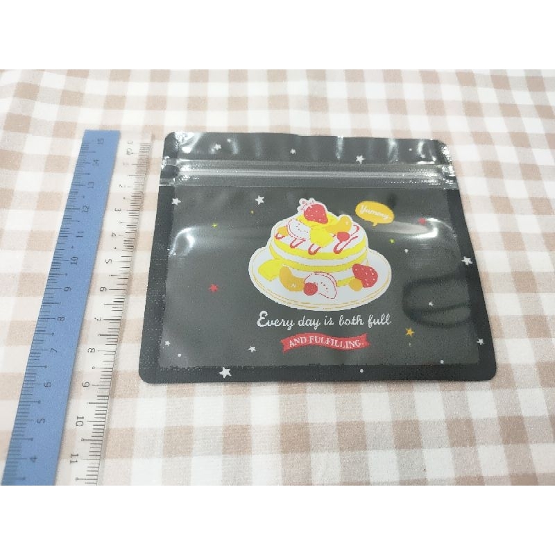 Cake Dessert snack Zip Lock Bag 密封袋 夹链袋 9cmx11.5cm 收纳袋子 装零食 杂物 | Shopee ...