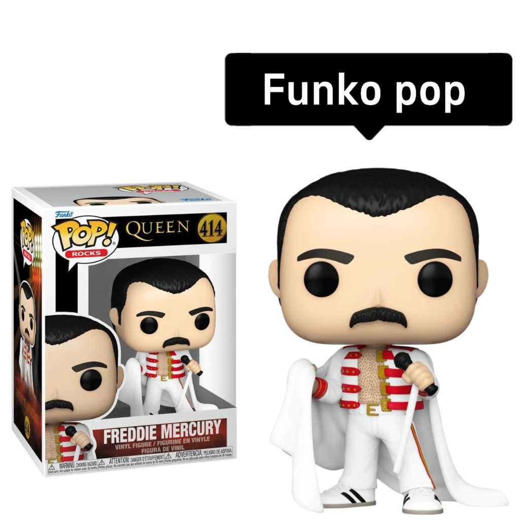 Funko Pop! Rocks Queen 414 Freddie Mercury Collectible Figure | Shopee ...