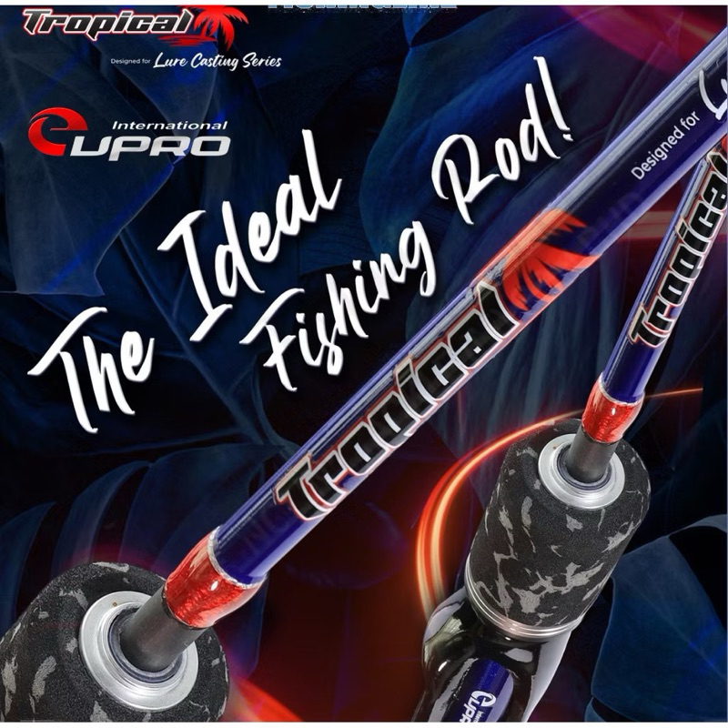 EUPRO TROPICAL SOLID CARBON FISHING ROD | Shopee Philippines
