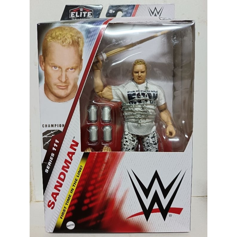 Mattel WWE Elite 111 Sandman ECW Wrestling Action Figure | Shopee ...