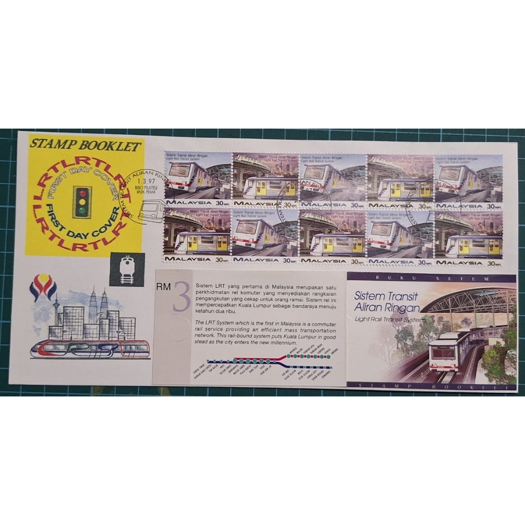2003 LRT Light Rail Transit System laluan transit aliran ringan Booklet ...