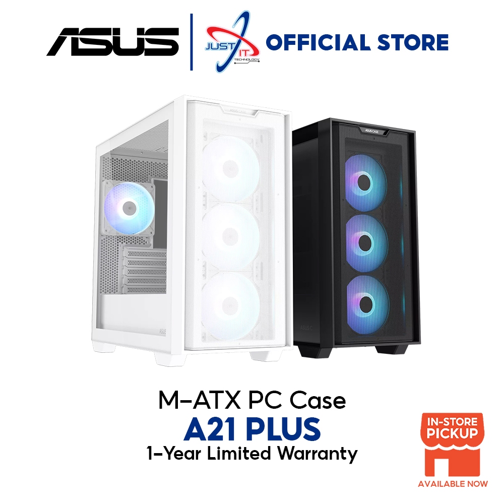 ASUS A21 Plus M-ATX PC Case - Black/White | Shopee Philippines