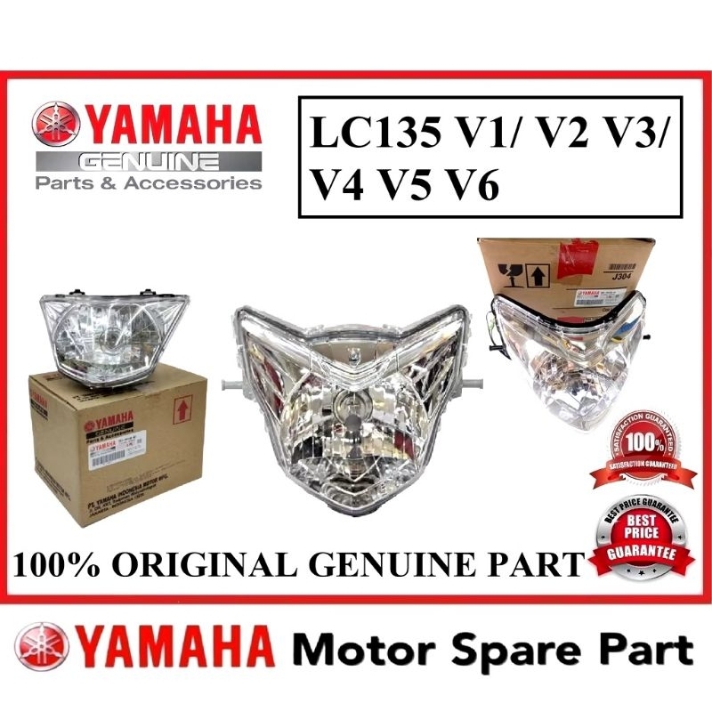 YAMAHA LC135 NEW LC135 V1 V2 V3 HEAD LAMP ASSY HEADLAMP HEAD FRONT LIGHT LAMPU DEPAN BESAR HLY ...