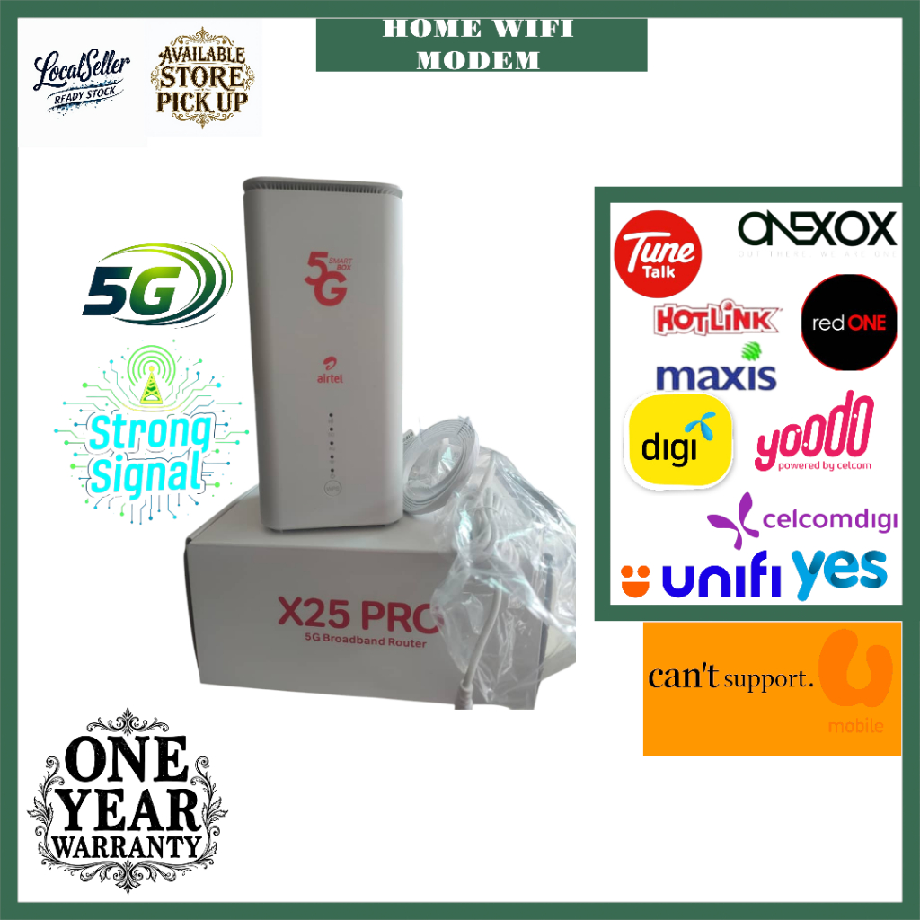 NEW Airtel X25 Pro 5G Portable (Modified) ZLT PRO Router (4Gbps 64WIFI 2LAN)5G MODEM ROUTER ...