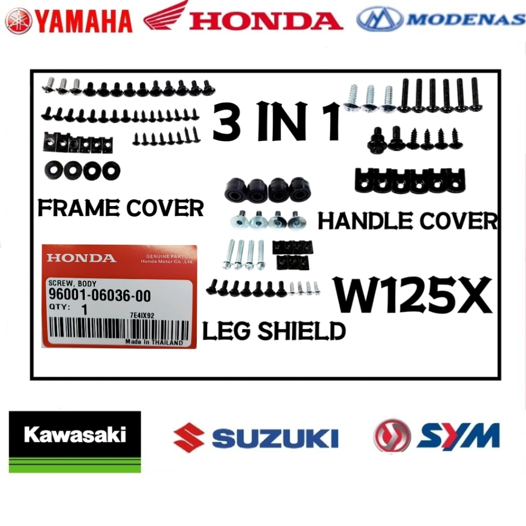FANTASY0930 HONDA WAVE125X ULTIMO WAVE125 X WAVE 125 X BODY COVER SCREW ...