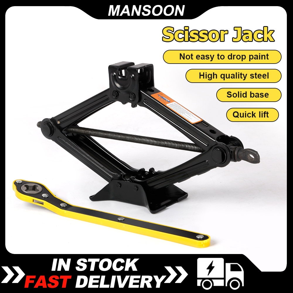 NEW 100% Scissor Jack for Car - 2 Ton Car Jack Kit Quick Lifting Tire ...
