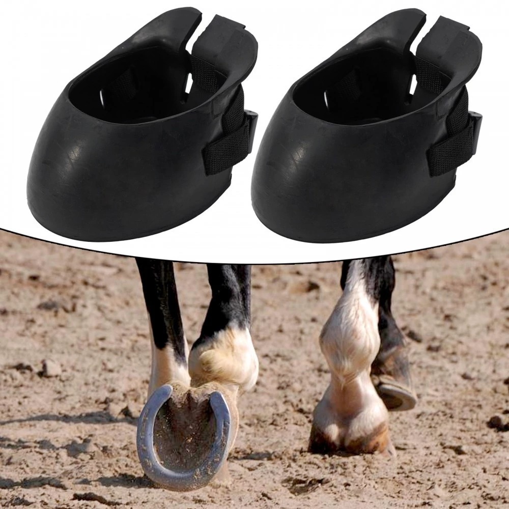 Horse Hoof Boots Equestrian Good Anti-slip Optional Size Protect Cover ...