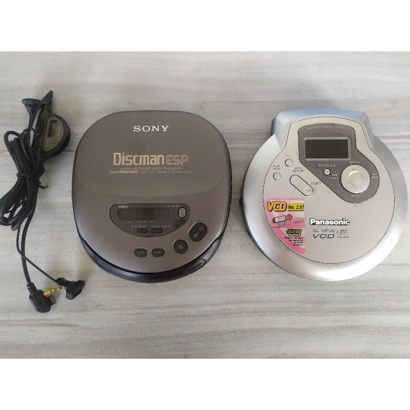 Sony Discman ESP D-345&Panasonic Portable Video CD Player(Faulty/Rosak ...