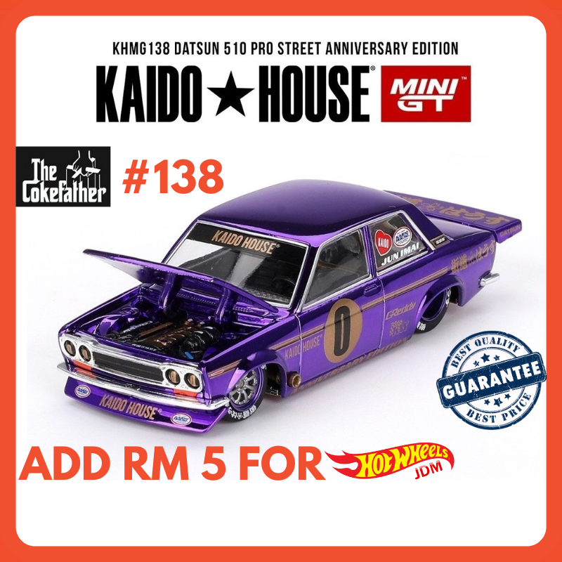 MINI GT KAIDO HOUSE 138 Datsun 510 Pro Street Anniversary Edition 138 ...