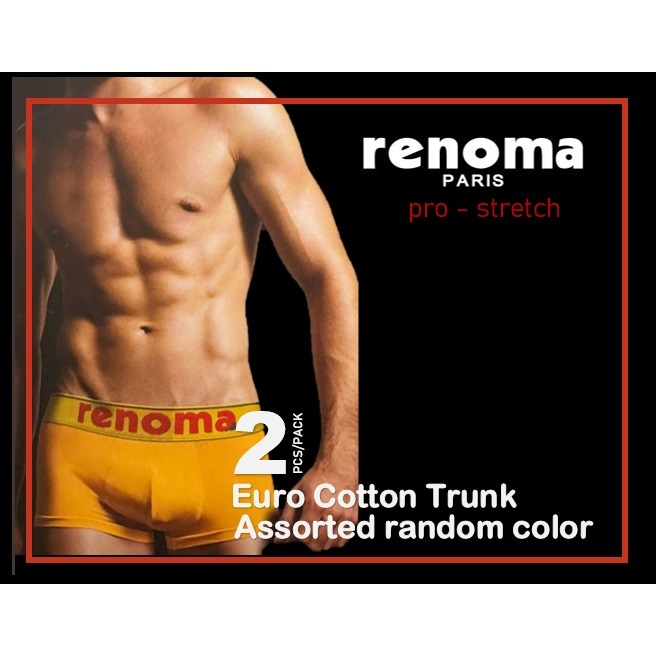 RENOMA Pro-Stretch Two Men Euro Cotton Trunk (REX4622) | Shopee Philippines