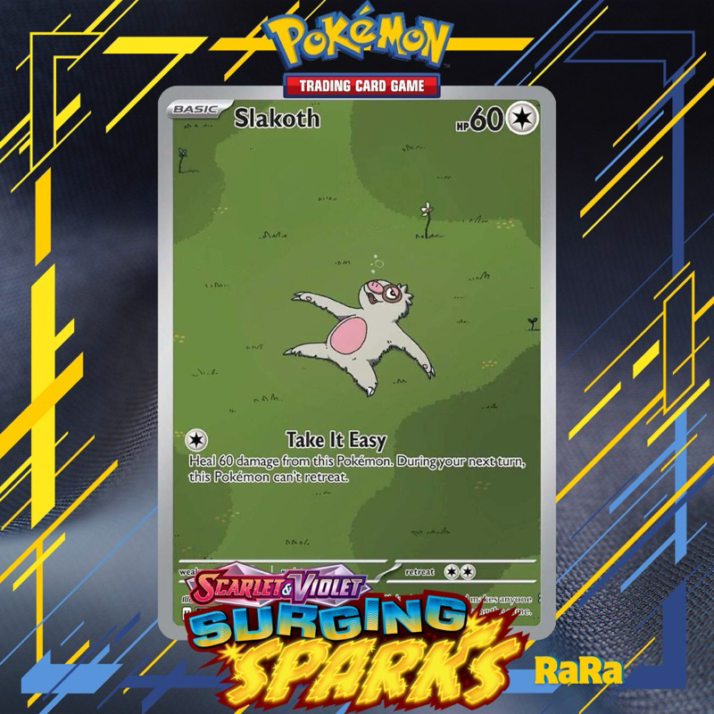 Slakoth - 212/191 - [IR] ~ SV08: Surging Sparks (SV08) | Shopee Philippines