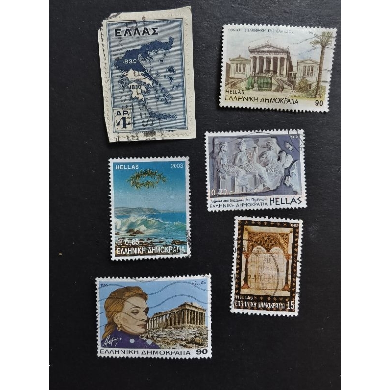N04 Greece postage stamps 6 different mixed used | Shopee Philippines