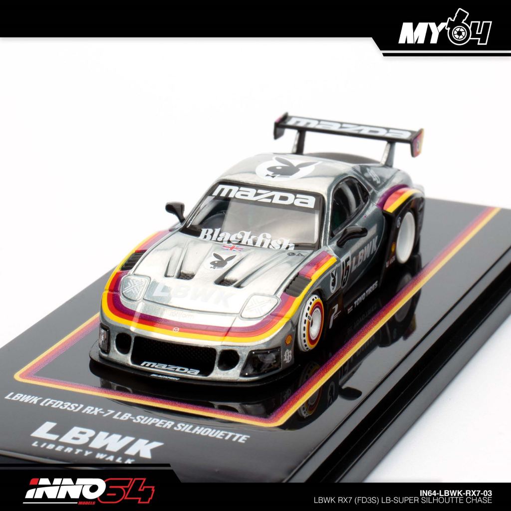 Inno 64 LBWK Mazda RX7 (FD3S) LB-Super Silhouette (chase) Diecast Expo ...