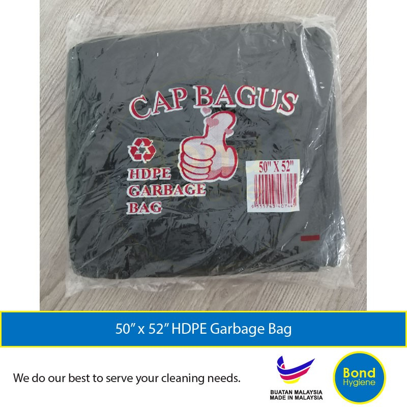 240L Plastic Trash Bags for Large Trash Cans ️/ 50"x52" (240L) HDPE ...
