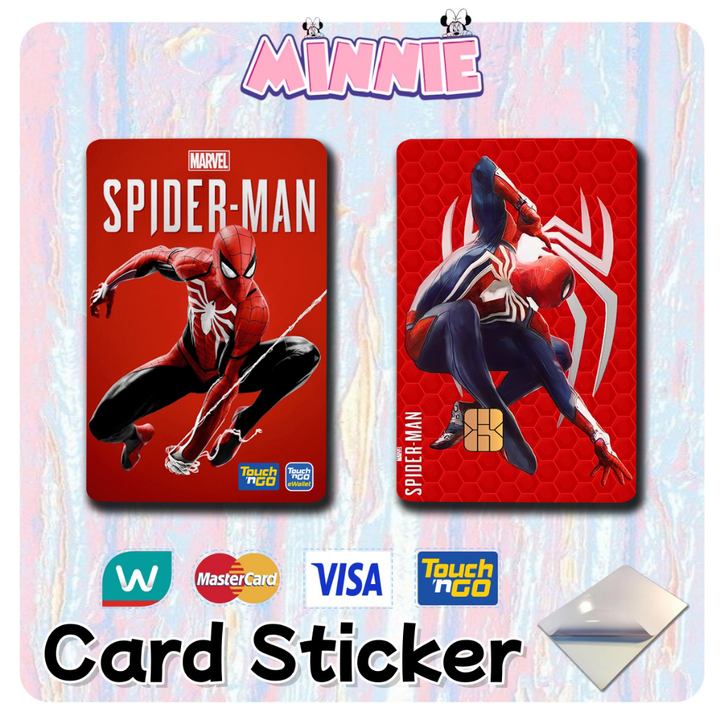 [ Spiderman 蜘蛛侠 ] Touch n Go Card Sticker Cover TNG Card / Watsons Card ...