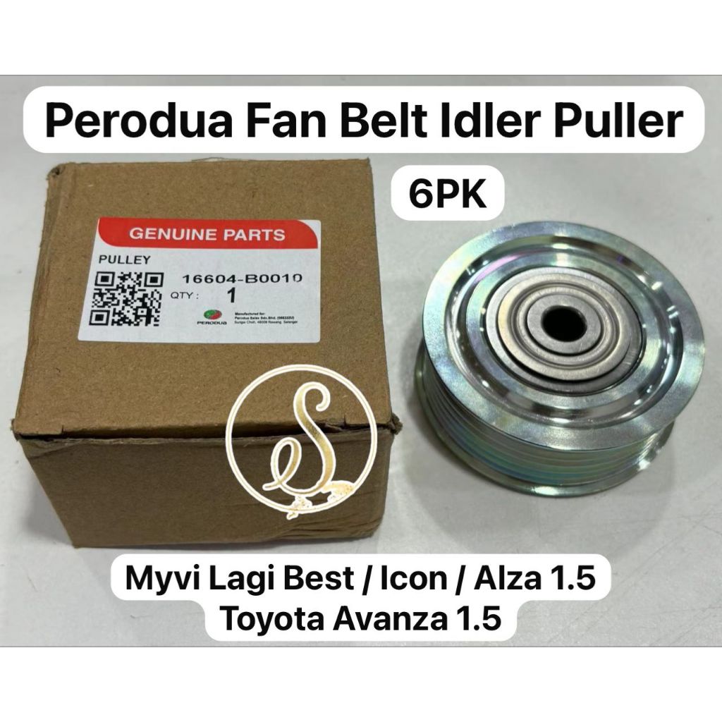 PERODUA FAN BELT IDLER PULLEY 6PK MYVI LAGI BEST ICON ALZA TOYOTA ...