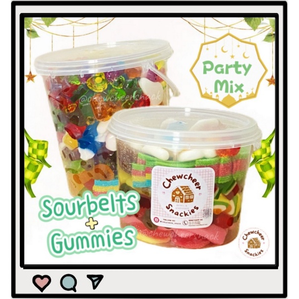 [700g/900g] BEBETO HARIBO (HALAL) Sour Belts & Gummi Bucket – Assorted ...