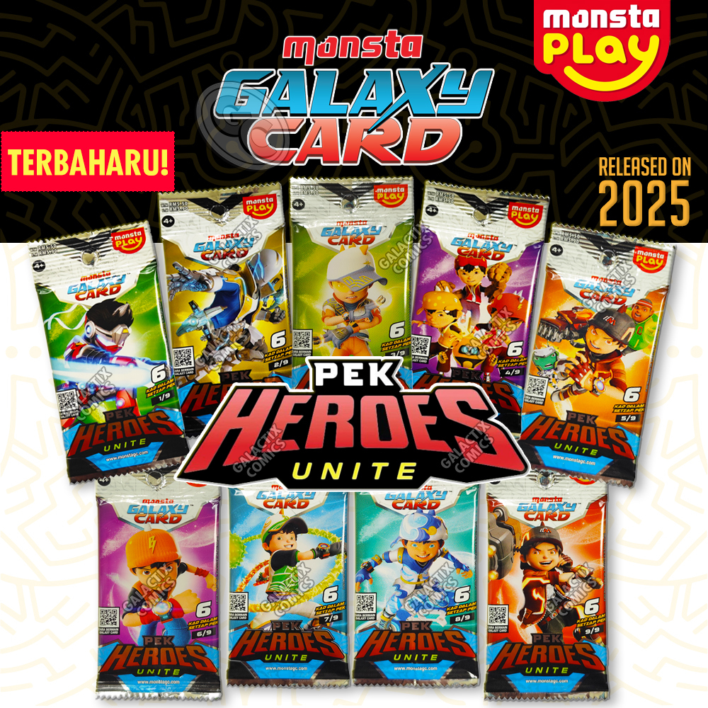 BoBoiBoy Galaxy Card Kad Pek Heroes Unite 2025 Board Games (Full Set ...