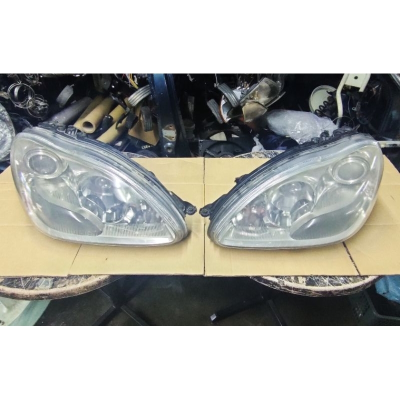 Mercedes w220 headlamp Mercedes w220 lampu depan Mercedes w220 front ...