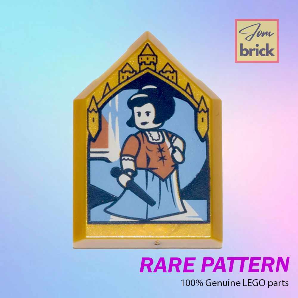 LEGO Parts (Decorated) 107428 – 6478297 Tile 2x3 Pentagonal with HP ...