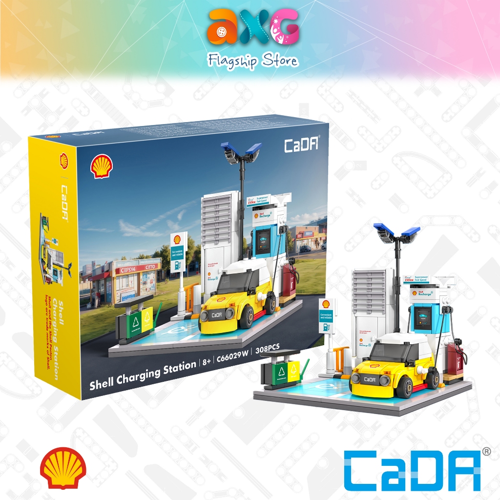 CaDA Shell Charging Station Brick Building Mechanical Master DIY Blocks ...