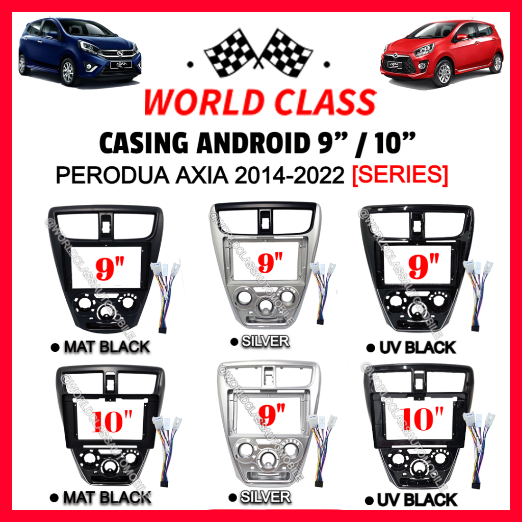[AXIA SERIES] PERODUA AXIA 2014-2022 Android Player Casing 9" 10" FREE ...
