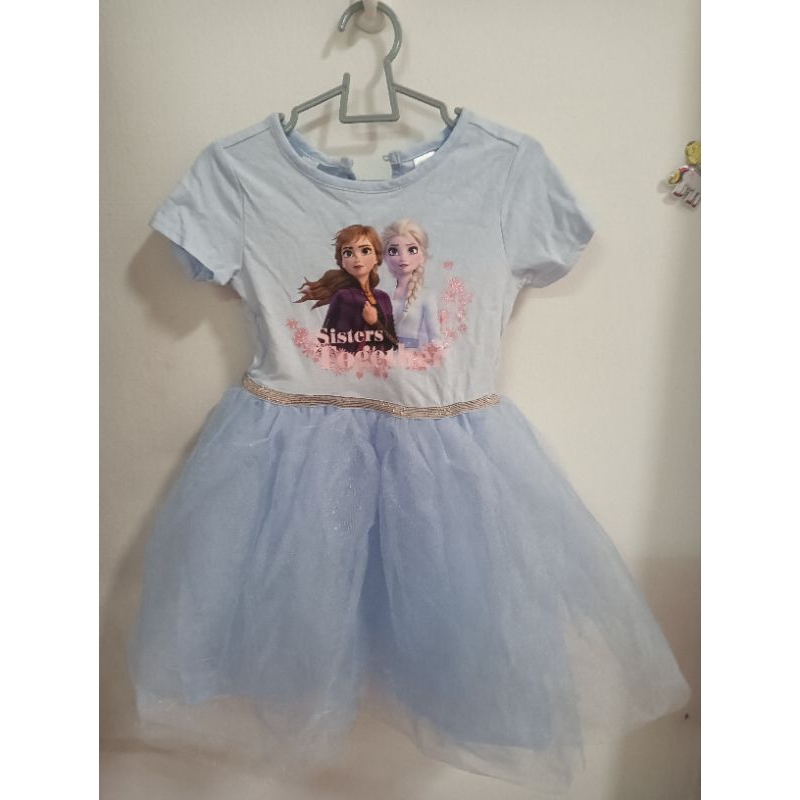 Elsa dress 4-6 new ( H@M) | Shopee Philippines