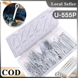 555Pcs Cotter Pin Fasterner Pin Set Industrial Cotter Pin Kit R Clip ...