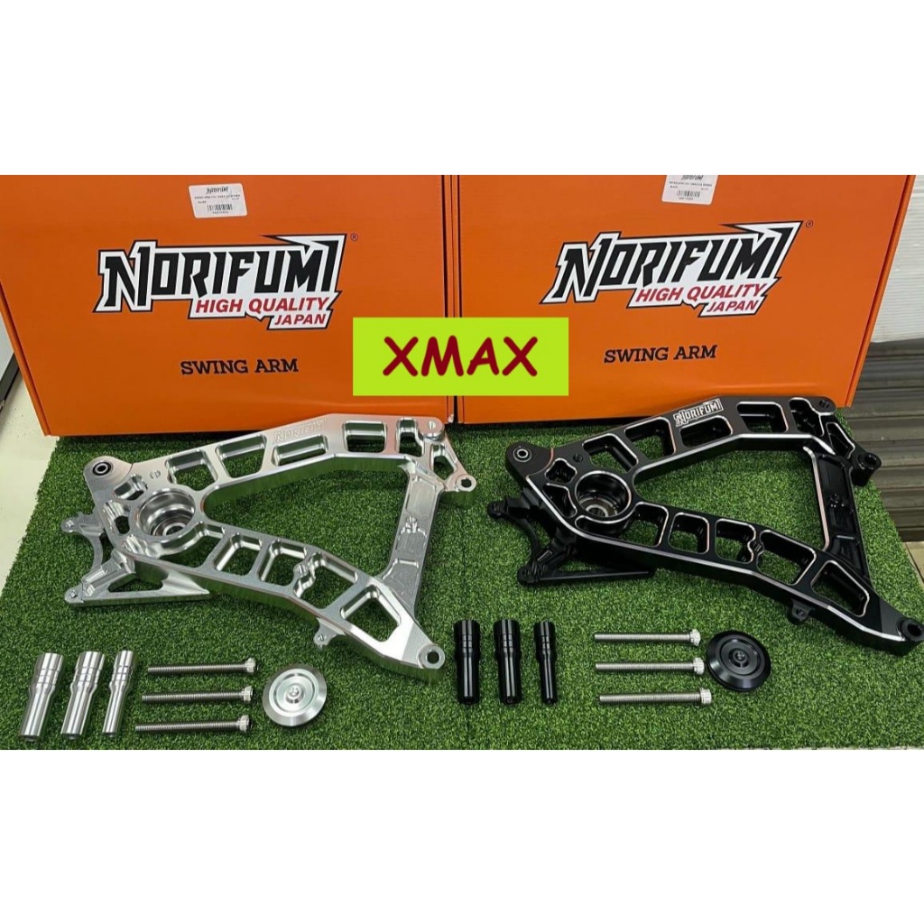 NORIFUMI SQ SERIES SWING ARM X MAX XMAX SILVER / BLACK | Shopee Philippines