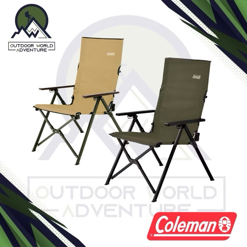 COLEMAN Camping Lay Chair 3 Level Folding Comfortable 3-stage Reclining ...