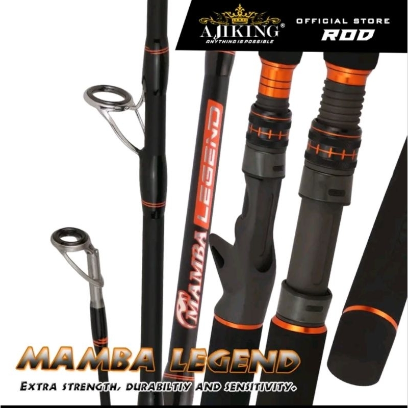 JORAN PANCING SPINNING CASTING JENAMA AJIKING MAMBA LEGEND FISHING ROD ...