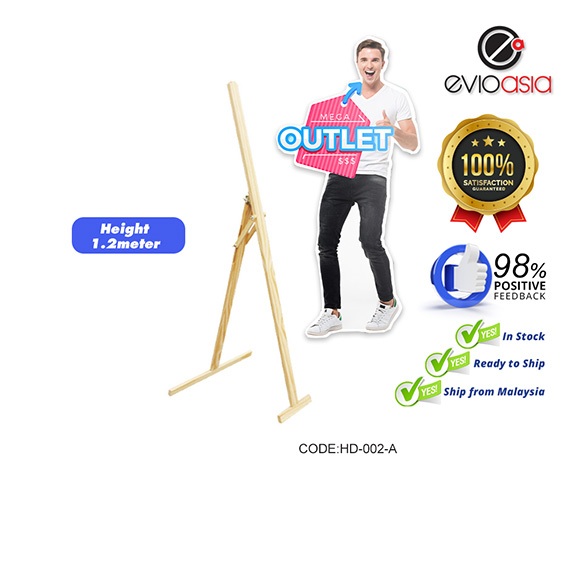 (1.5m/1.2m) Wooden Human Poster Display Standee – Custom Life - Size ...